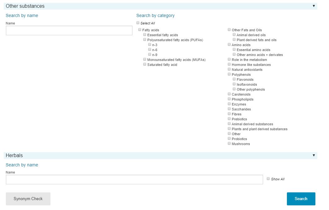 AESGP Food Data Bank | AESGP